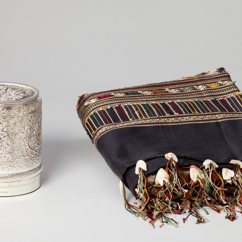 Silk Shawl & Silver Rice Container - The National Museum of American ...
