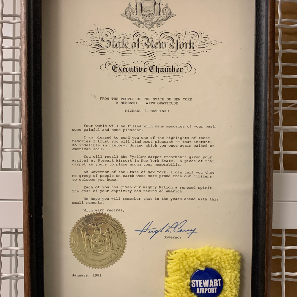 Yellow Carpet Memento - The National Museum of American Diplomacy