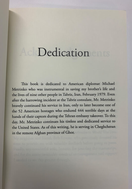 A Diplomat Risks His Life to Save Americans: Michael Metrinko in Iran ...