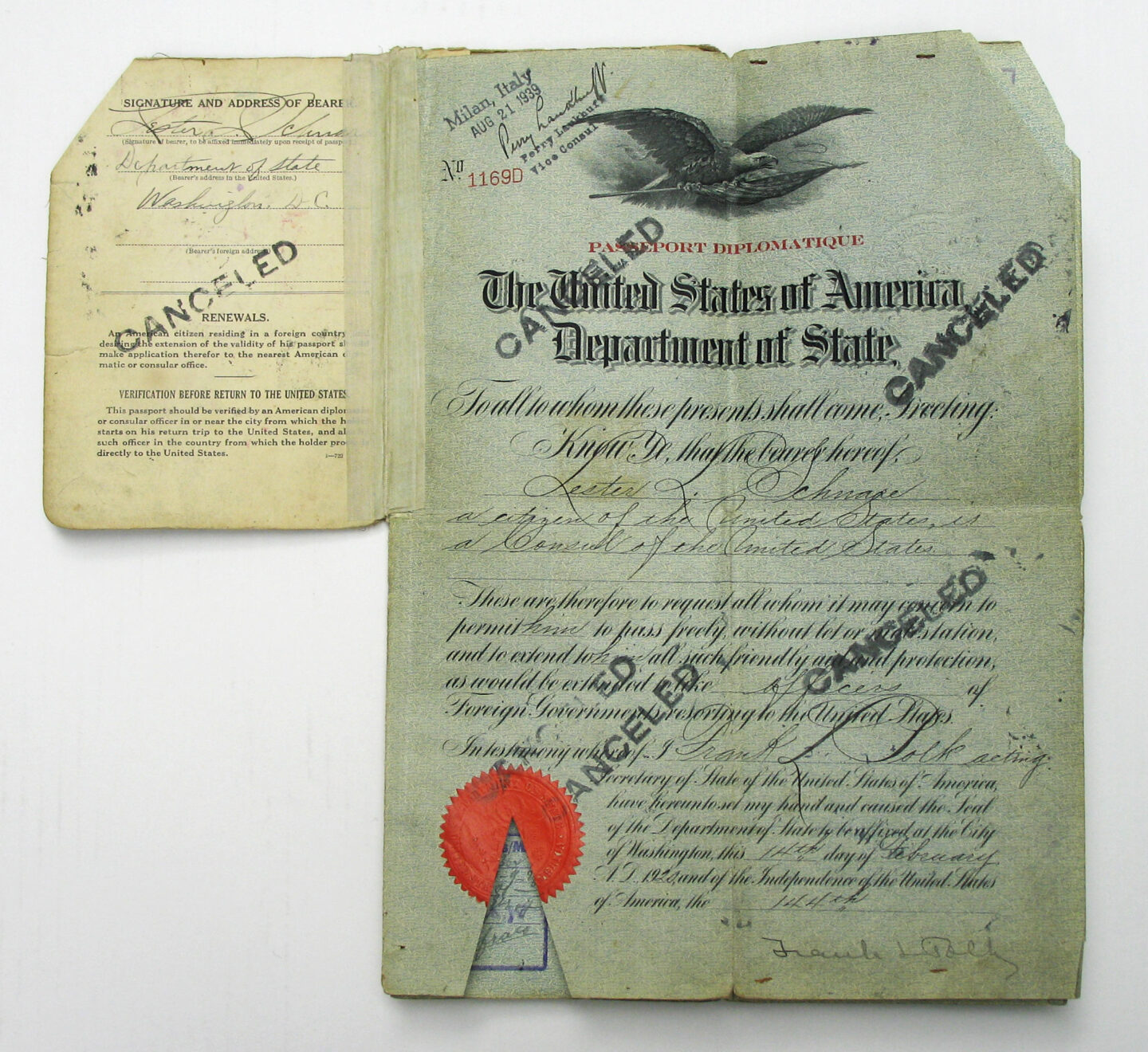 Lester Schnare's "Passeport Diplomatique" - The National Museum of ...