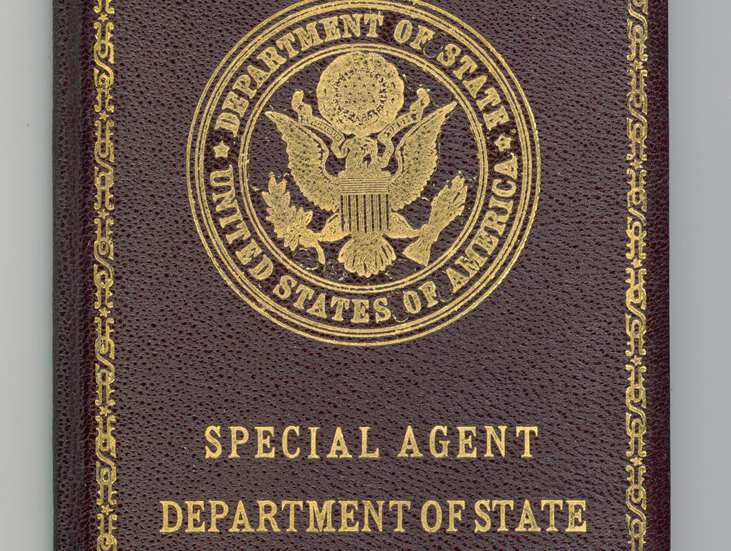 Credentials of the First Chief Special Agent of the State Department ...