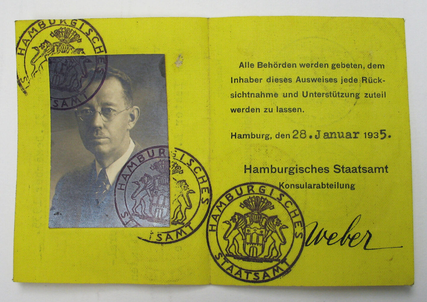 Lester Schnare's German Diplomatic ID Card - The National Museum of ...