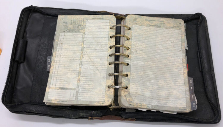 Day Planner from Bombed Embassy - The National Museum of American Diplomacy