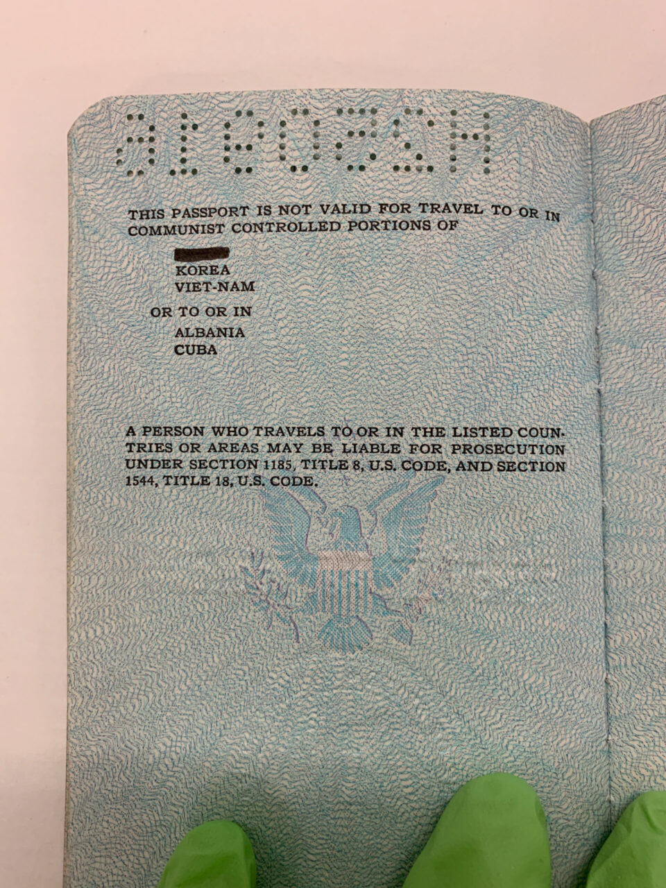Connie Sweeris's U.S. Passport - The National Museum of American Diplomacy