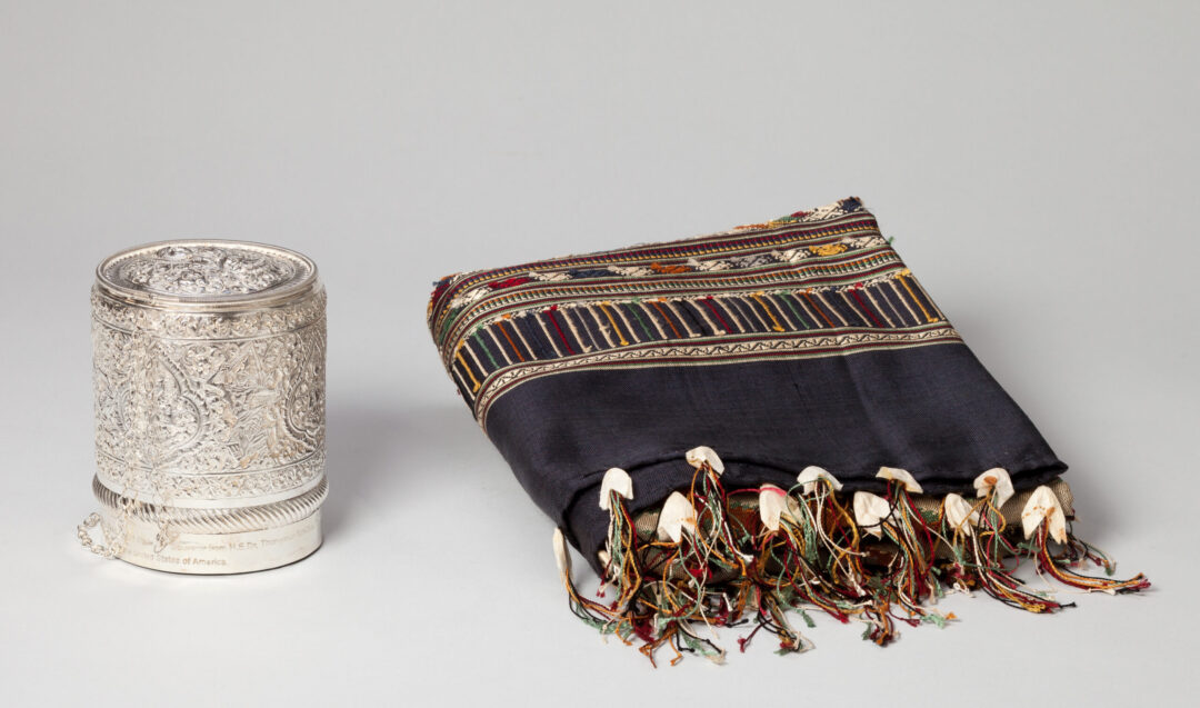 Silk Shawl & Silver Rice Container - The National Museum of American ...
