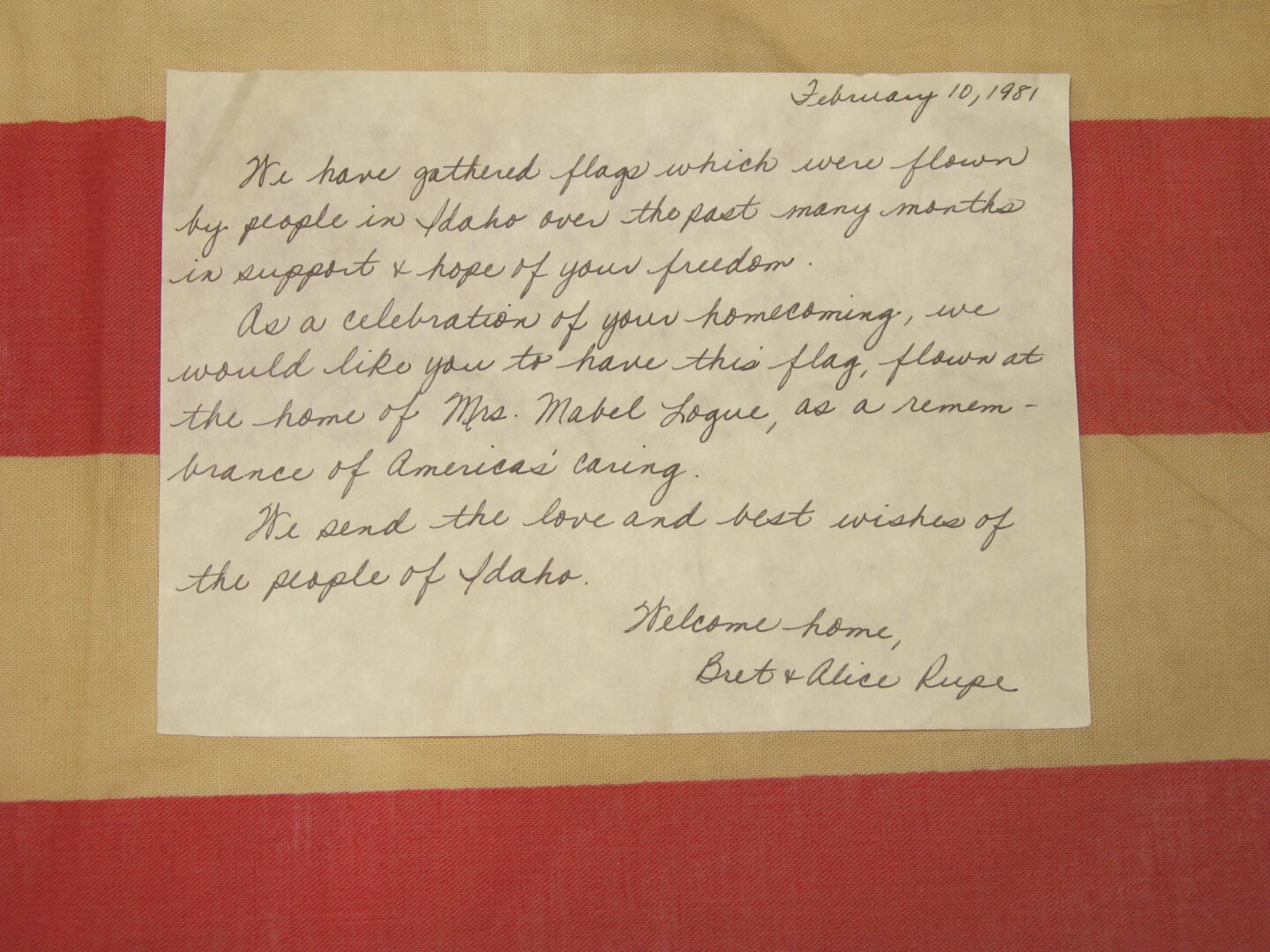 U.S. Flag Flown For Hostages - The National Museum of American Diplomacy